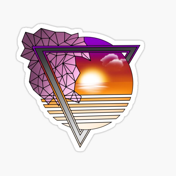 "Vaporwave" Sticker for Sale by GL1TCHMM | Redbubble