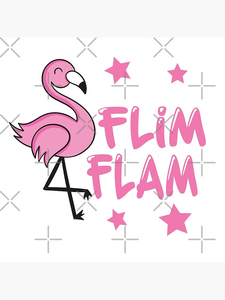 " Flim flam flamingo" Poster by Elhon | Redbubble