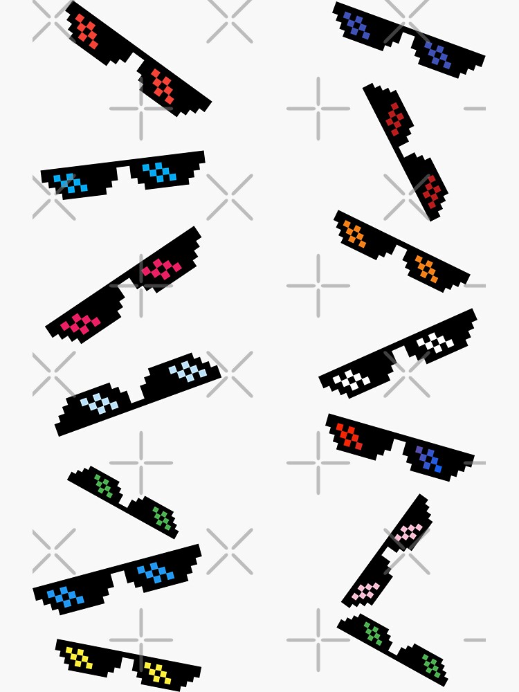 "Macho thug life design in a colorful style." Sticker by BACK-BENCHER ...