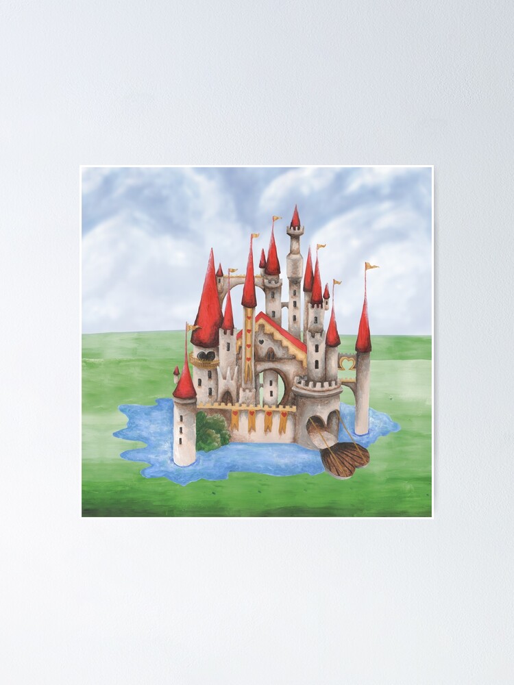 "The Red Queen's Wonderland Castle" Poster for Sale by ImogenSmid ...