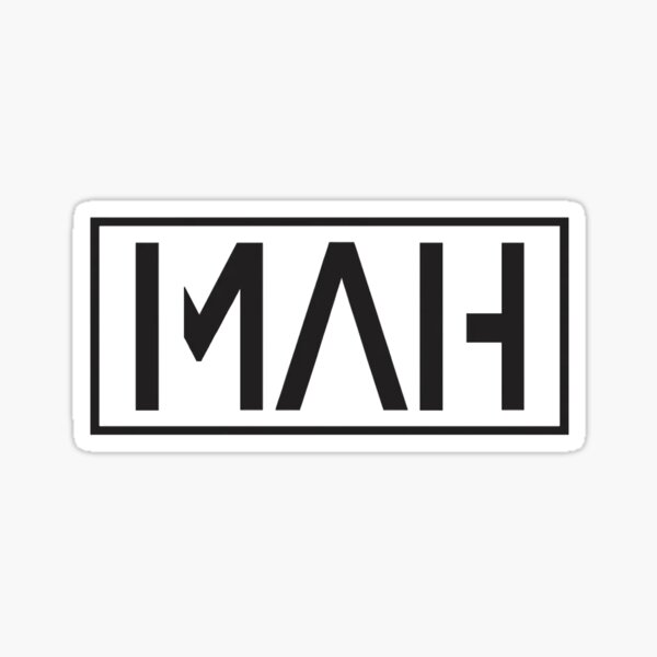 "Max and Harvey - MAH Black Artwork" Sticker for Sale by Ideas-Heaven ...