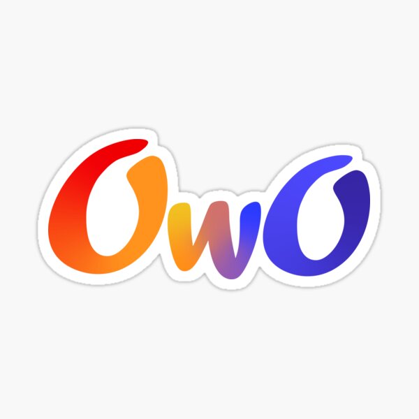 "OwO Face" Sticker for Sale by RRiDesigns | Redbubble