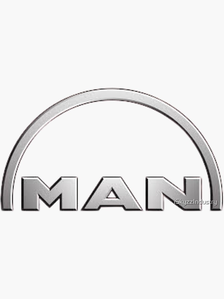 "Man logo" Sticker for Sale by iSkyzzIndustry | Redbubble
