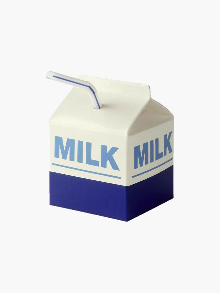 "Blue Milk Box" Sticker for Sale by sickmaid | Redbubble