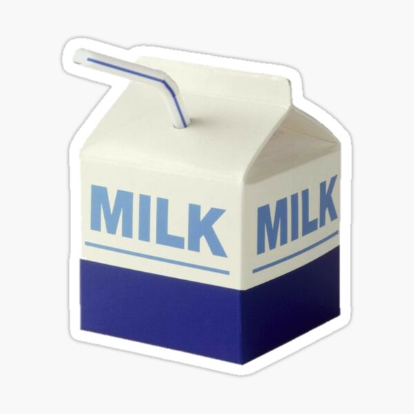"Blue Milk Box" Sticker for Sale by sickmaid | Redbubble