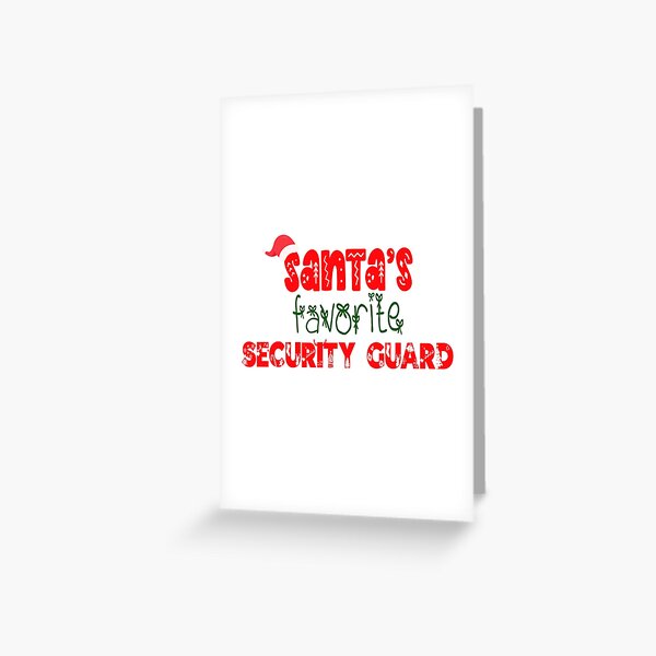 "Santa's Favorite Security Guard, best Christmas gift ideas for ...