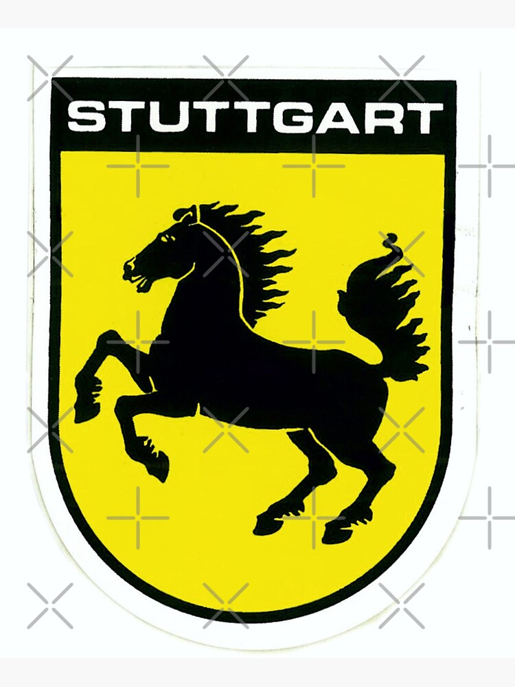 "Stuttgart wappen flag coat of arms" Sticker for Sale by mikoala50 ...