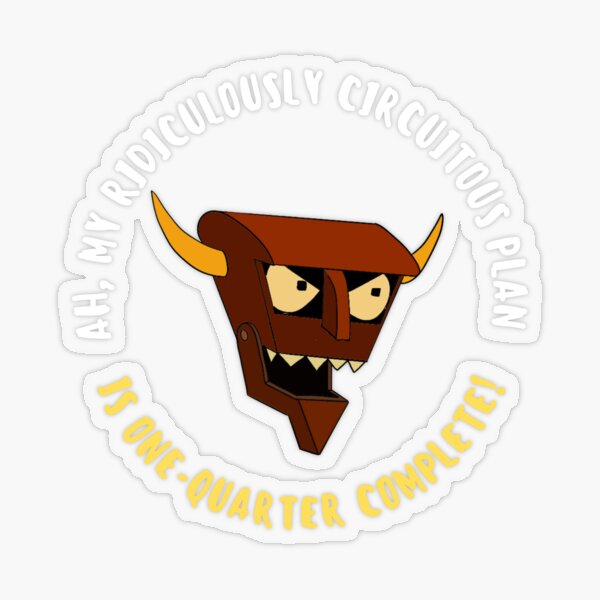 "Beelzebot, The Robot Devil Quote" Sticker for Sale by SpaceDat120 ...