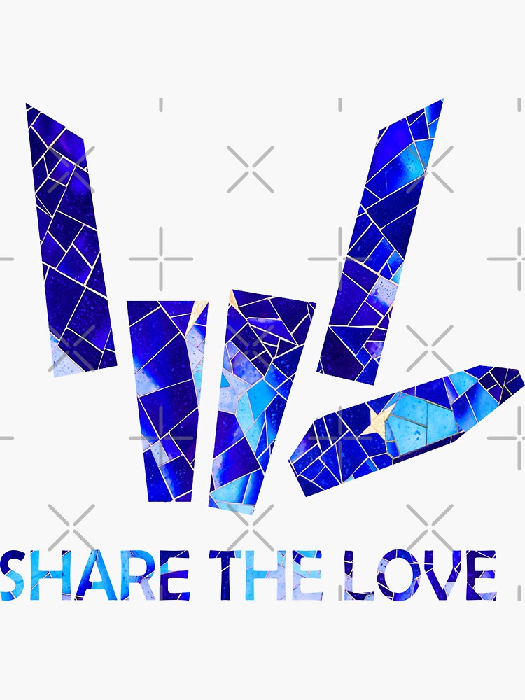 "Share The Love" Sticker for Sale by Coryanderson | Redbubble