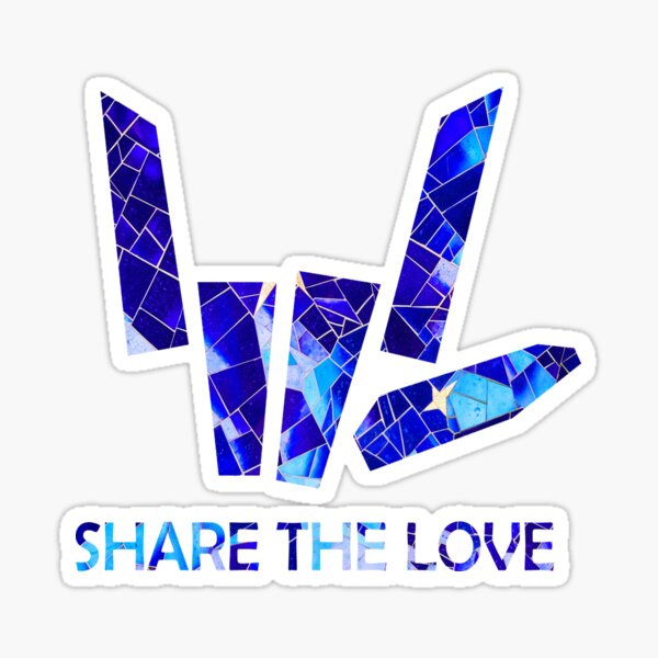 "Share The Love" Sticker for Sale by Coryanderson | Redbubble