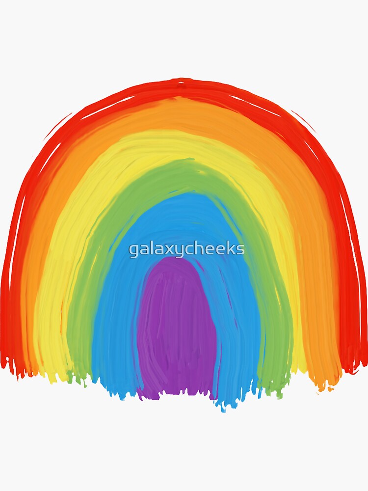 "Lovely Rainbow Design LGBTQ plus" Sticker by galaxycheeks | Redbubble