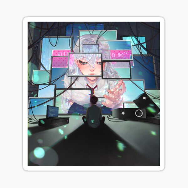 "SIMp" Sticker by xanimari | Redbubble