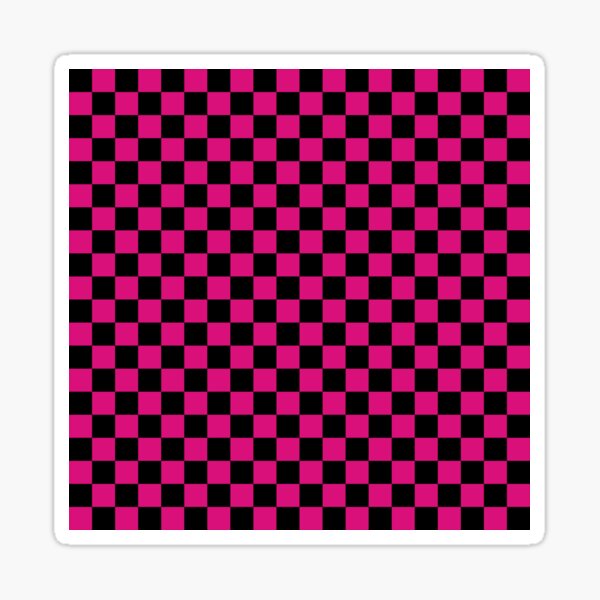 "Checkered pattern. Hot pink and black check pattern. Checker board ...