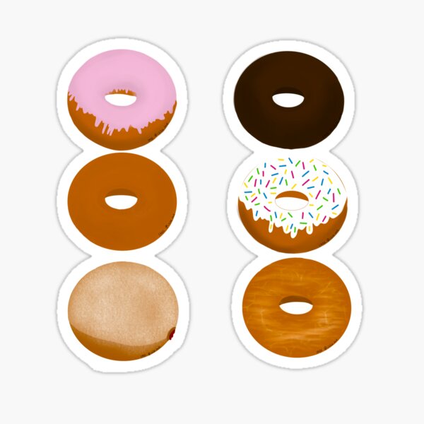 "Donut sticker pack!" Sticker by IzzeMK | Redbubble