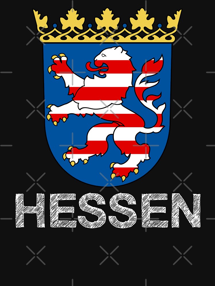 "hessen wappen hesse flag coat of arms" T-shirt for Sale by mikoala50 ...