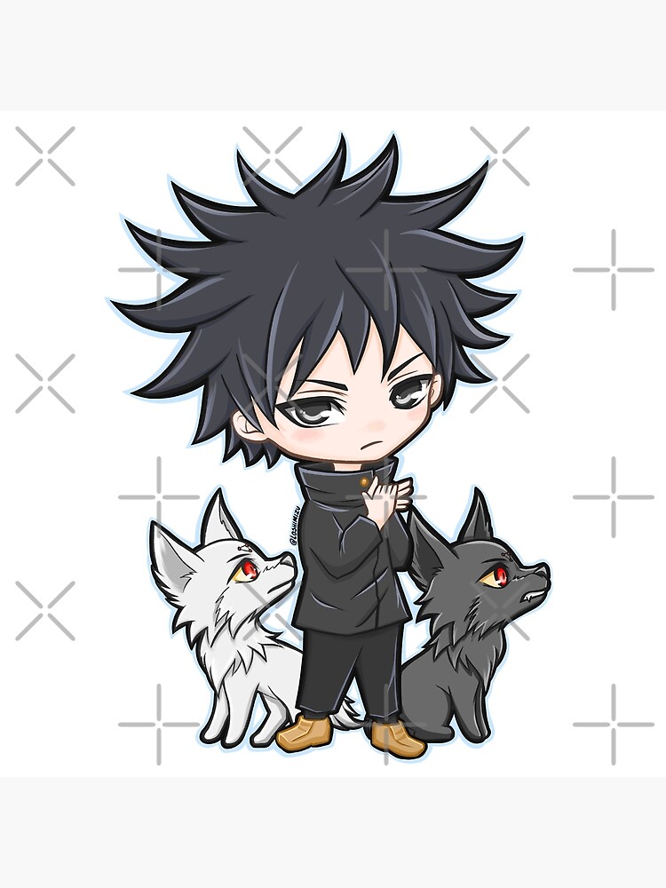 Lámina fotográfica «Chibi Lindo Fushiguro Megumi Lobos Jujutsu Kaisen ...