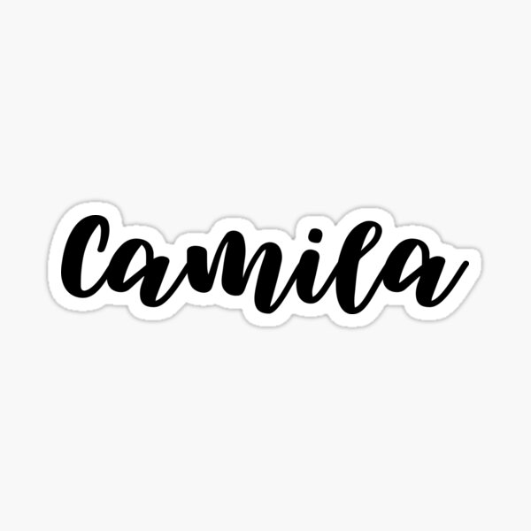 " Name handlettering - Camila" Sticker for Sale by pretzelstudios ...