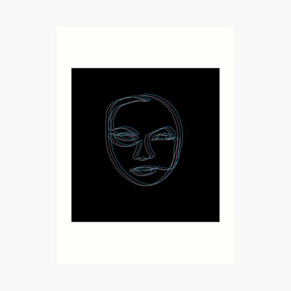 "unclear face" Art Print for Sale by reajoyy | Redbubble
