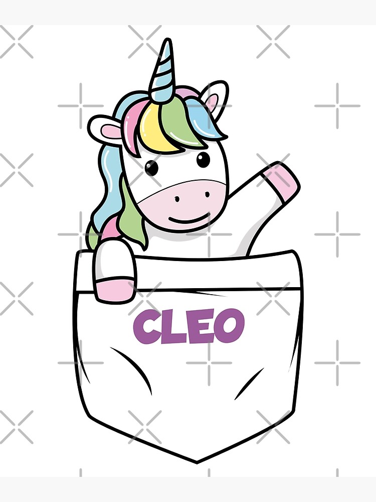 "Cleo Name Tag" Poster for Sale by ToniaKroeger | Redbubble