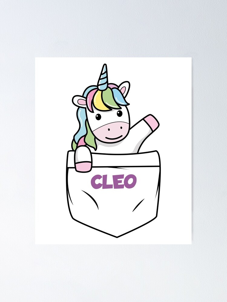 "Cleo Name Tag" Poster by ToniaKroeger | Redbubble