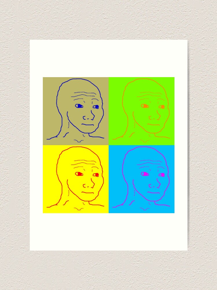 "Wojak andy warhol style" Art Print for Sale by SVarts | Redbubble