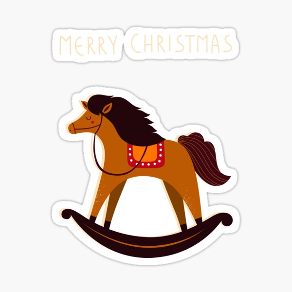 "Rocking horse drawing" Sticker by 20Jasmine19 | Redbubble