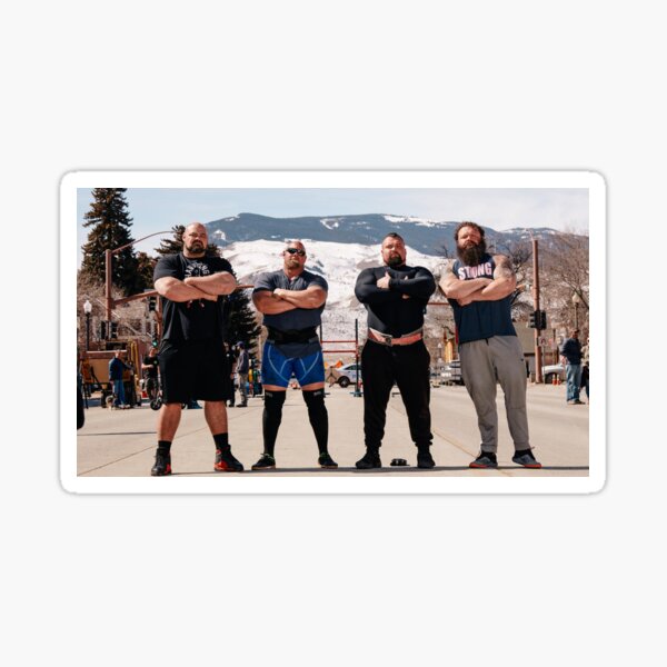"The Strongest Man in History Lineup" Sticker for Sale by ...