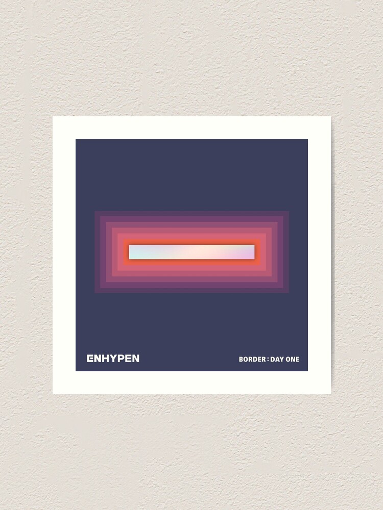 "ENHYPEN - BORDER:DAY ONE" Art Print by peachy-bubbles | Redbubble