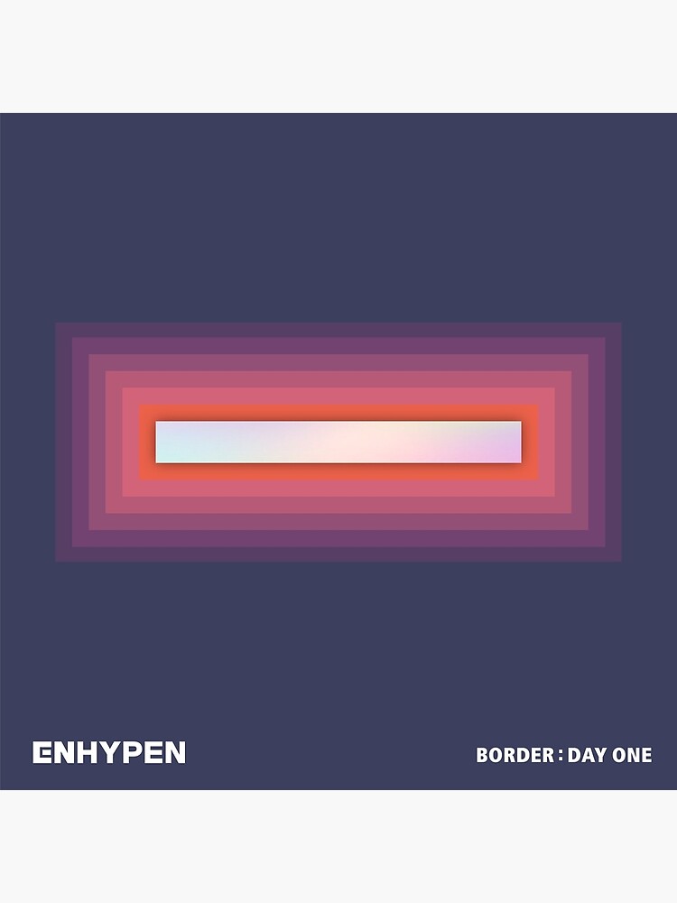 "ENHYPEN - BORDER:DAY ONE" Art Print by peachy-bubbles | Redbubble