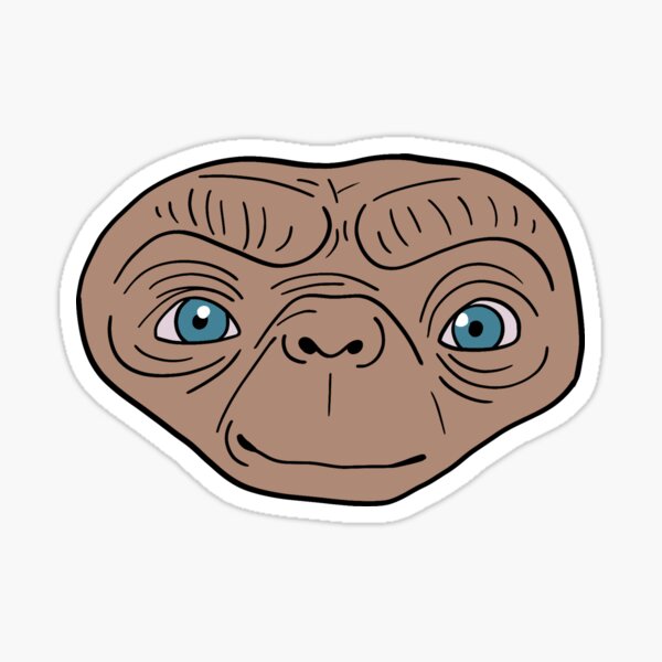 "E.T." Sticker for Sale by cellal | Redbubble