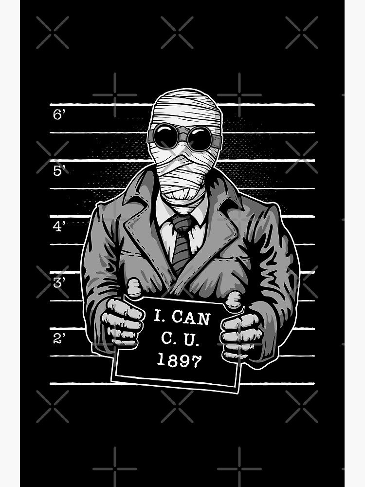 "Invisible Man Monster Mugshot" Poster for Sale by GrandeDuc | Redbubble