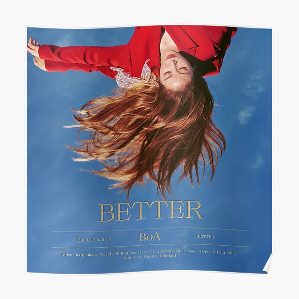 "BOA - BETTER" Poster for Sale by peachy-bubbles | Redbubble
