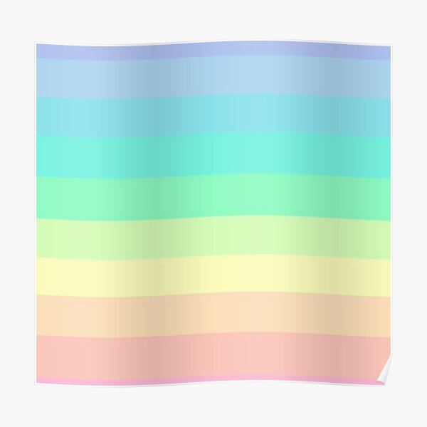 "Pastel Rainbow Colors" Poster by asun5 | Redbubble