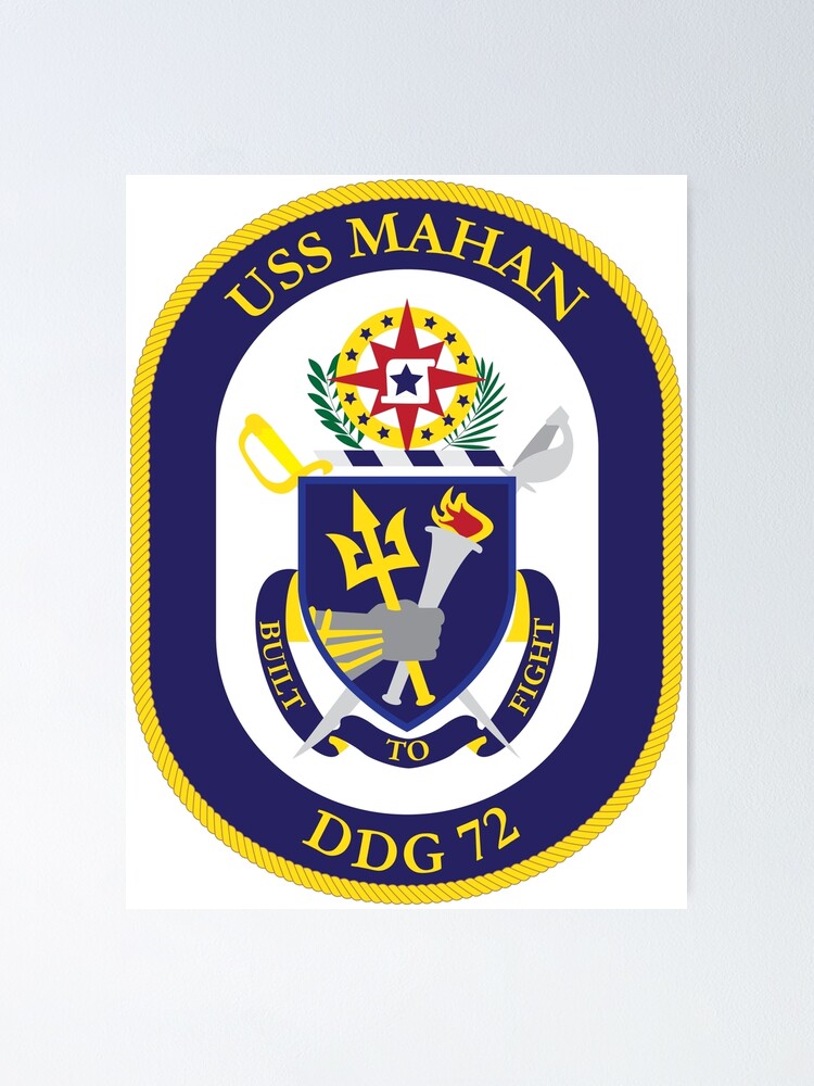 "USS Mahan (DDG-72) Navy Patch" Poster for Sale by shortsleeve | Redbubble