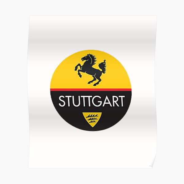 "Stuttgart wappen flag coat of arms shield" Poster for Sale by ...