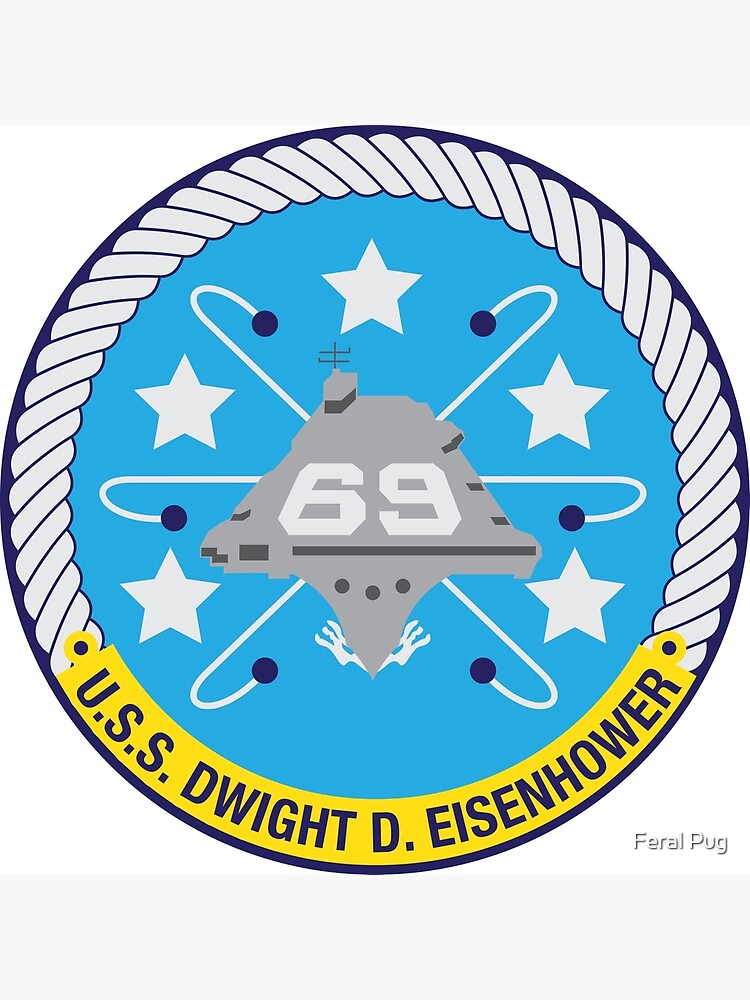 "USS Dwight D. Eisenhower (CVN-69) Navy Patch" Poster for Sale by ...
