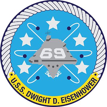 "USS Dwight D. Eisenhower (CVN-69) Navy Patch" Poster for Sale by ...
