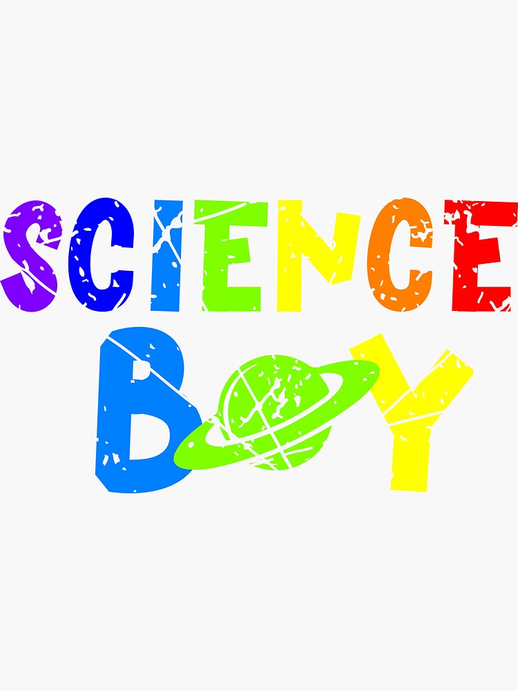 "Science Boy Children Scientist" Sticker for Sale by busydesign | Redbubble