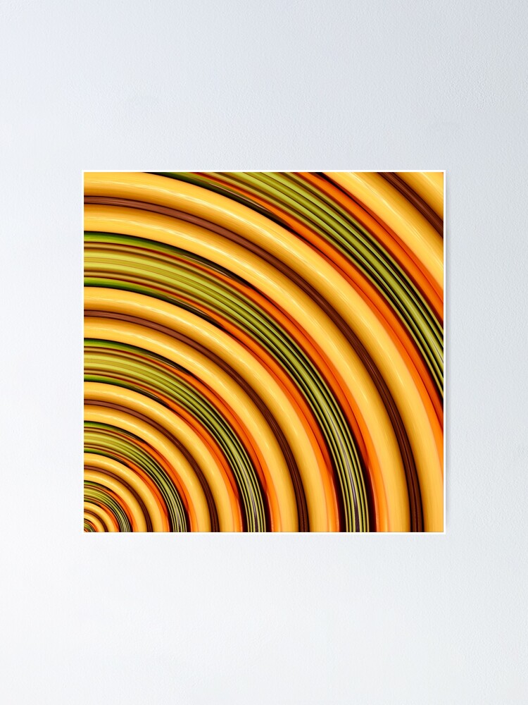 "Solar salsa orange green yellow colorama texture collection" Poster ...