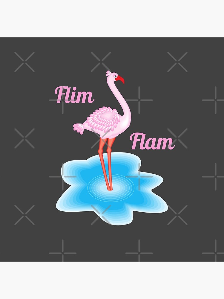 "FLIMFLAM Cute Flamingo" Poster by Biydenyus1 | Redbubble