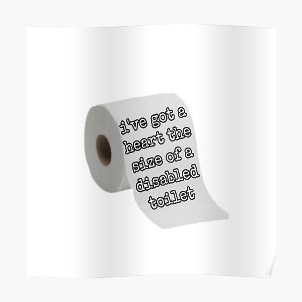 "Sean Lock Lockipedia Disabled Toilet Stand-up Quote" Poster for Sale ...