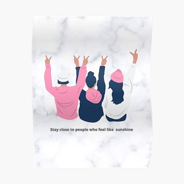 "Friends aesthetic " Poster for Sale by itsKhelai | Redbubble