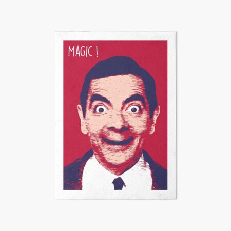 "mr bean magic meme shirt" Art Board Print for Sale by naiverider ...