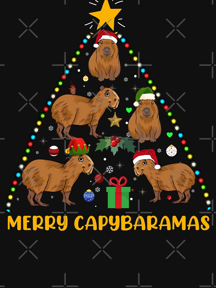 Merry Capybaramas Capybara Christmas Tree Classic T-Shirt sold by ...