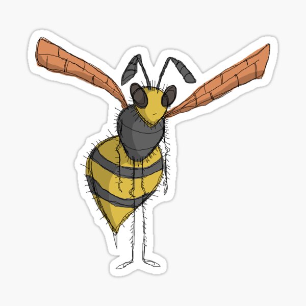 "Wilson The Wasp" Sticker for Sale by Spooks2020 | Redbubble