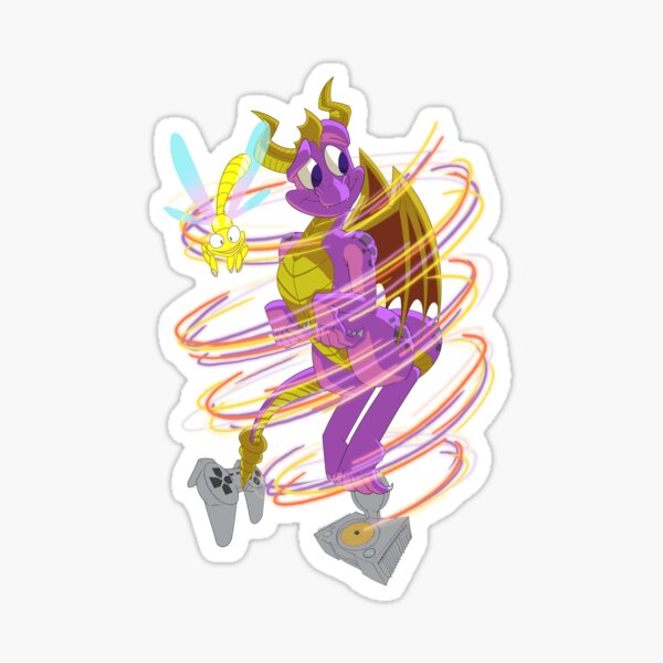 "Spyro Spiral" Sticker for Sale by InkdKen | Redbubble