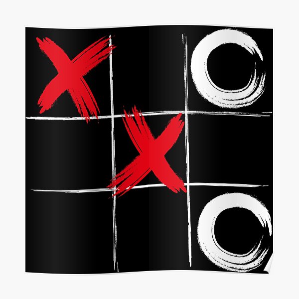 Tic Tac Toe Posters | Redbubble