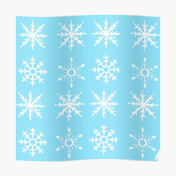 "Cool snow flakes design" Poster for Sale by artworks111 | Redbubble
