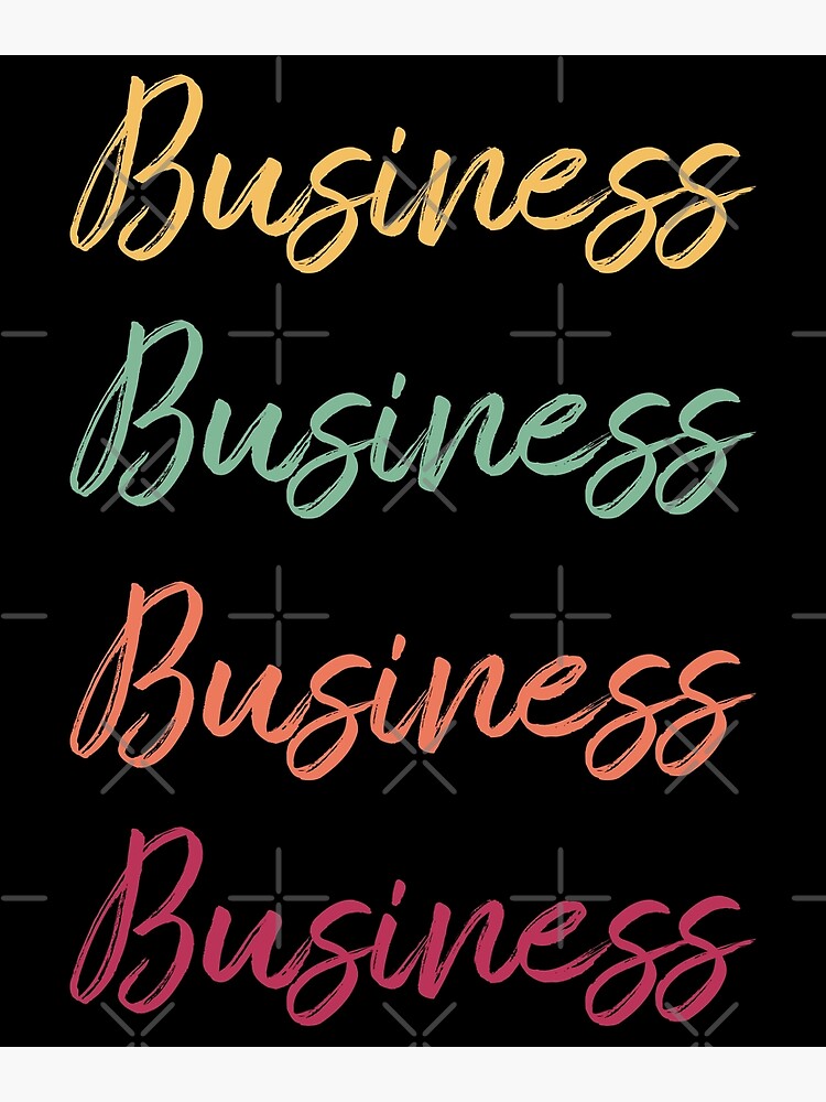 "Business Class Cursive Label" Poster by EssattyN | Redbubble