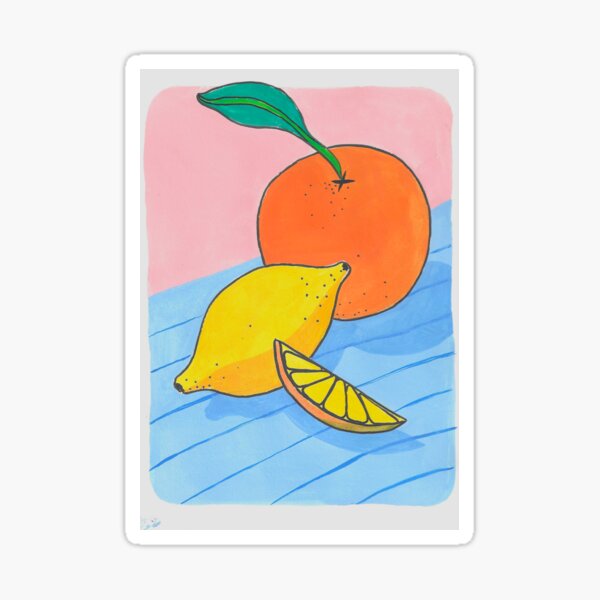"Zesty" Sticker for Sale by flissyy | Redbubble